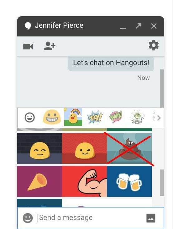 Block Stickers in Hangouts - xFanatical