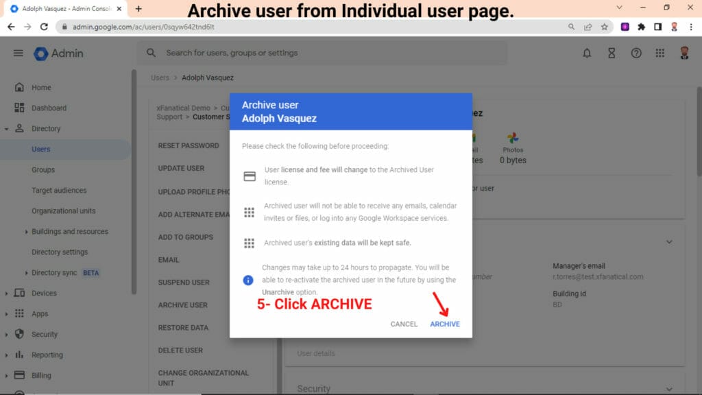 Google Workspace Archive User | xFanatical