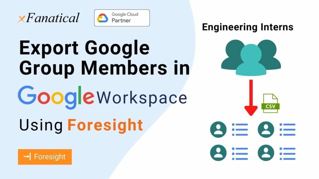 Efficiently export Google Workspace group members to CSV