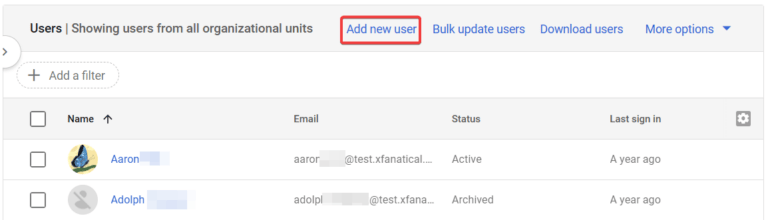 Adding Users to Your Google Admin Account | xFanatical