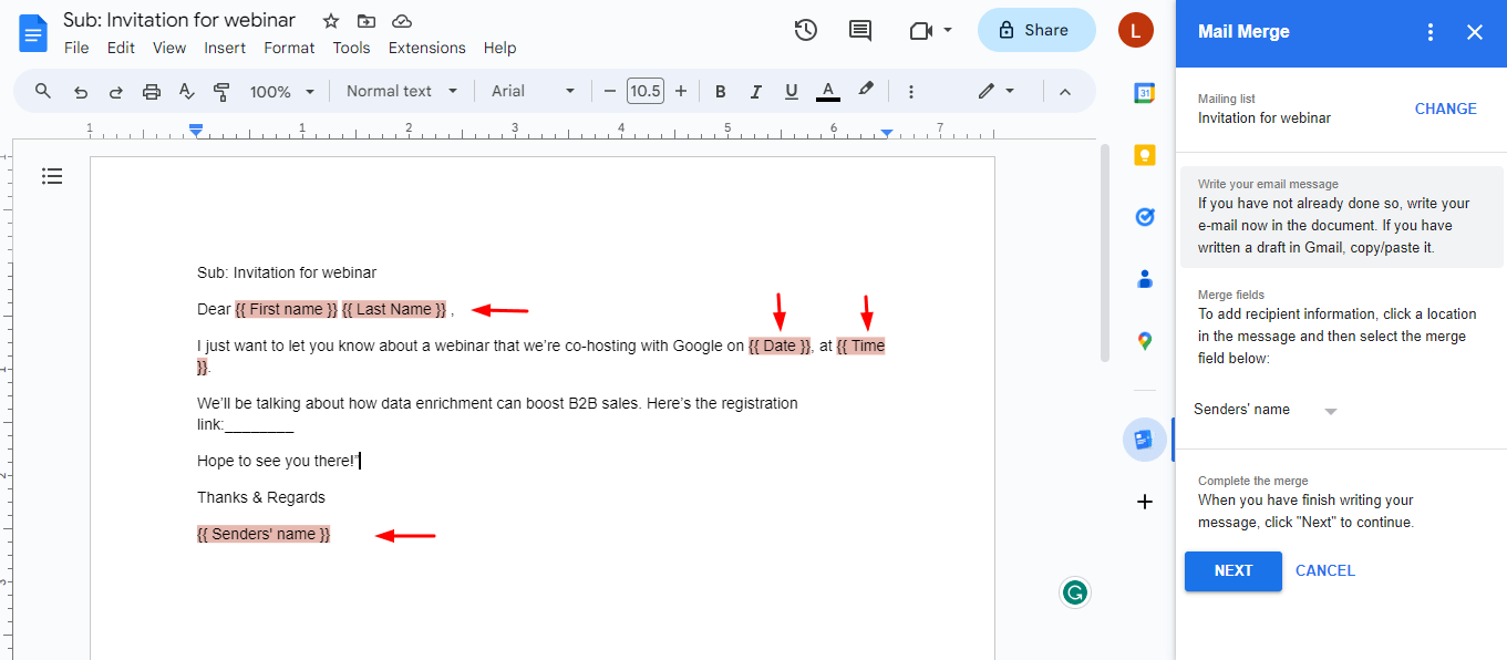 Merge Data in Google Docs: Complete Guide | xFanatical