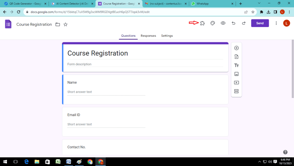 How to Generate QR code for Google Form?