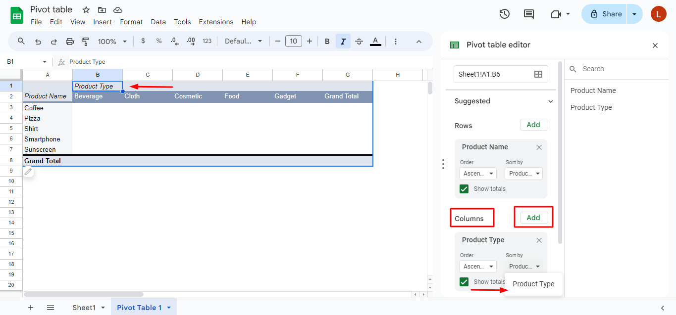 Fundamentals of Pivot Tables in Google Sheets |xFanatical