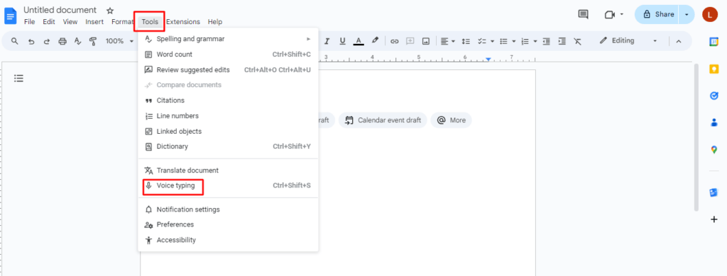 A guide to master the power of voice typing in Google Docs