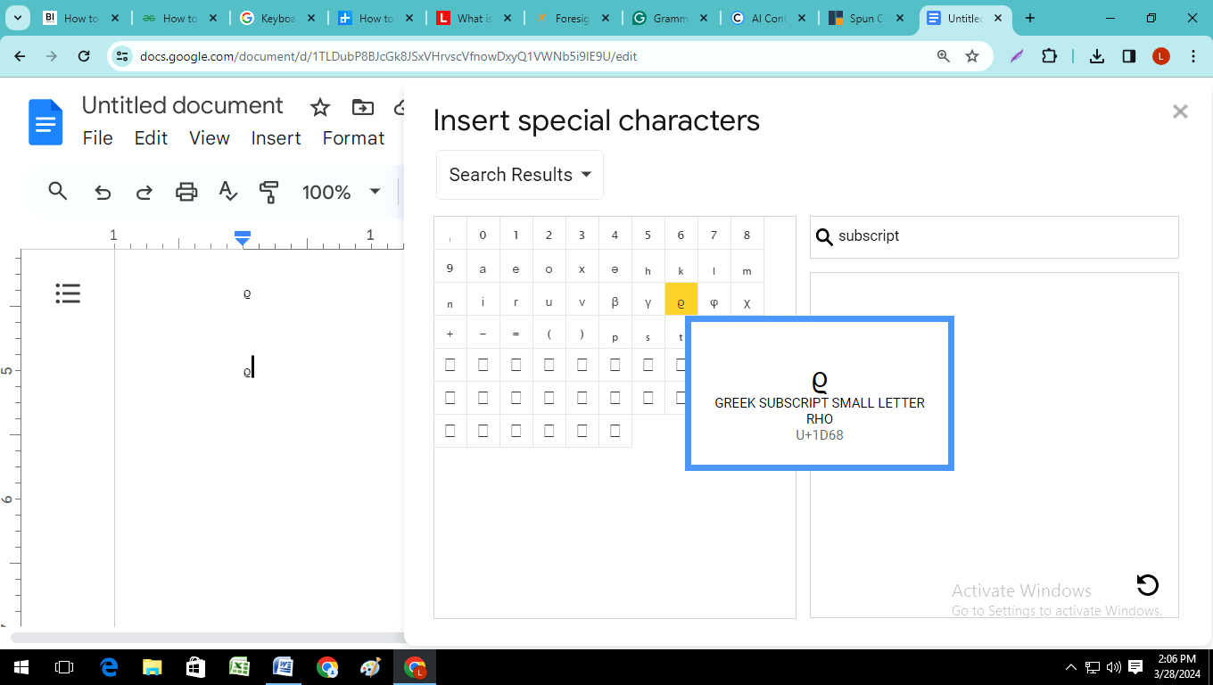 Know All About How to Add Subscript in Google Docs