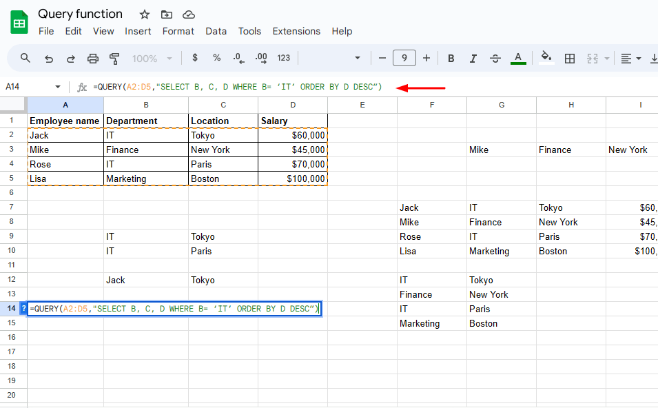 Know All About the QUERY Function in Google Sheets |xFanatical