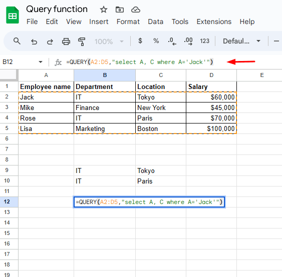 Know All About the QUERY Function in Google Sheets |xFanatical