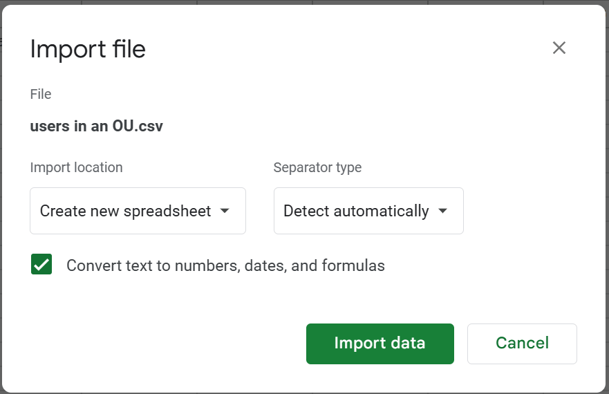 Edit CSV File in Google Sheets - xFanatical