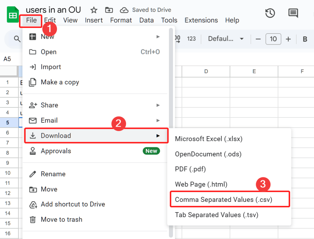 Edit CSV File in Google Sheets - xFanatical