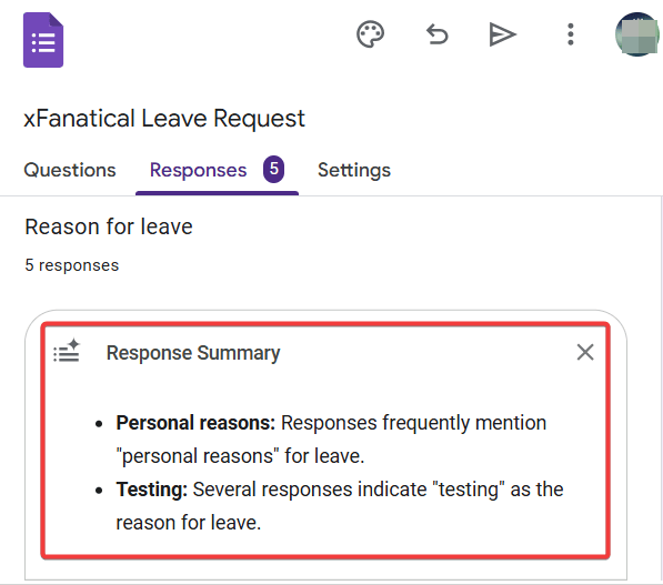 Use Gemini AI in Google Forms to Summarize Responses | xFanatical